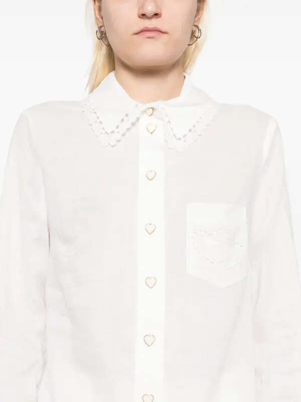 Zimmermann Embroidered Ramie Shirt