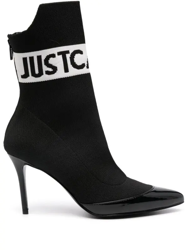 Just Cavalli Intarsia-logo Ankle Boots