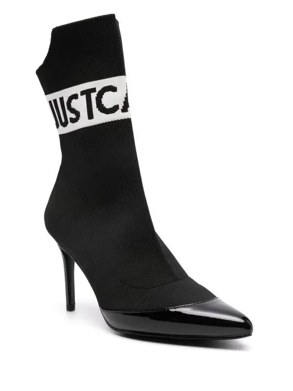 Just Cavalli Intarsia-logo Ankle Boots