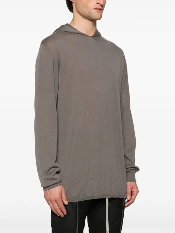Rick Owens Fine-knit Hoodie