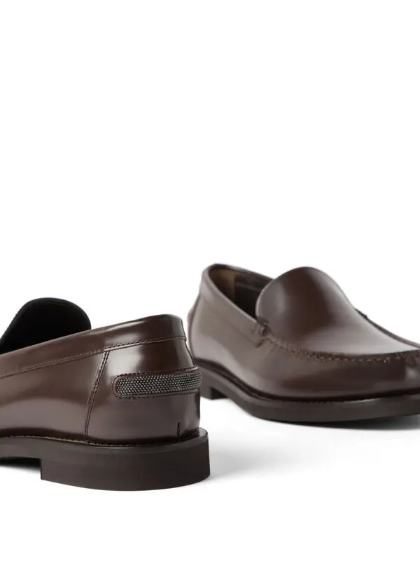 Brunello Cucinelli Leather Loafers - Brown