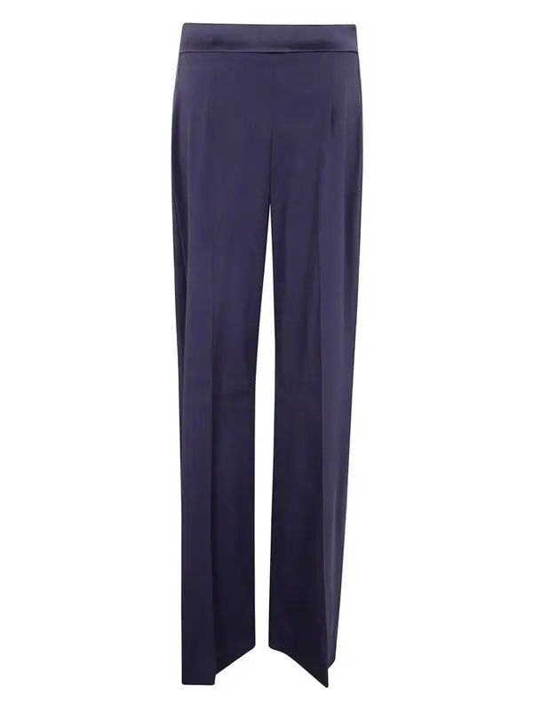 Alberta Ferretti Satin-trim Trousers