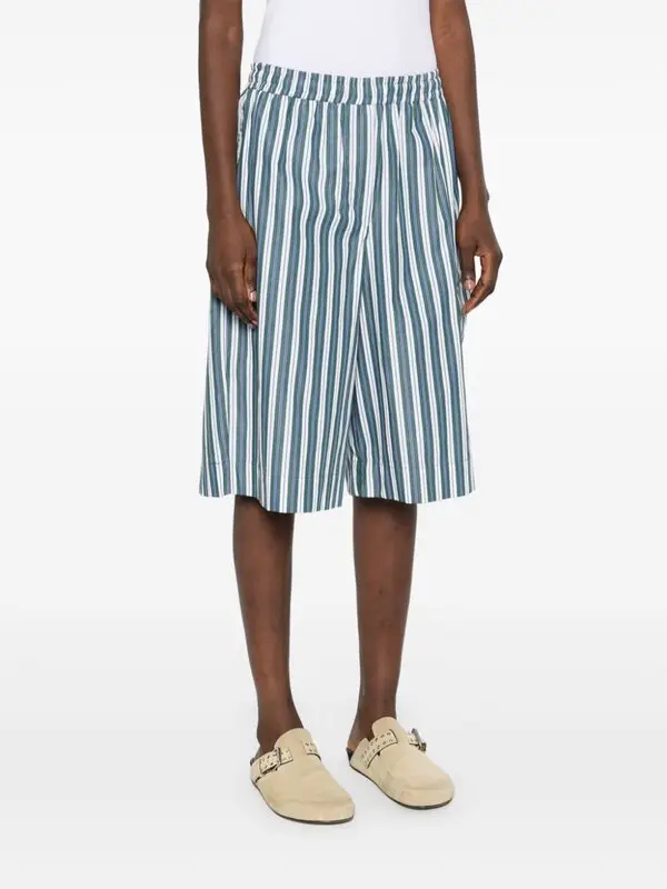 Remain Birger Christensen Poplin Striped Shorts