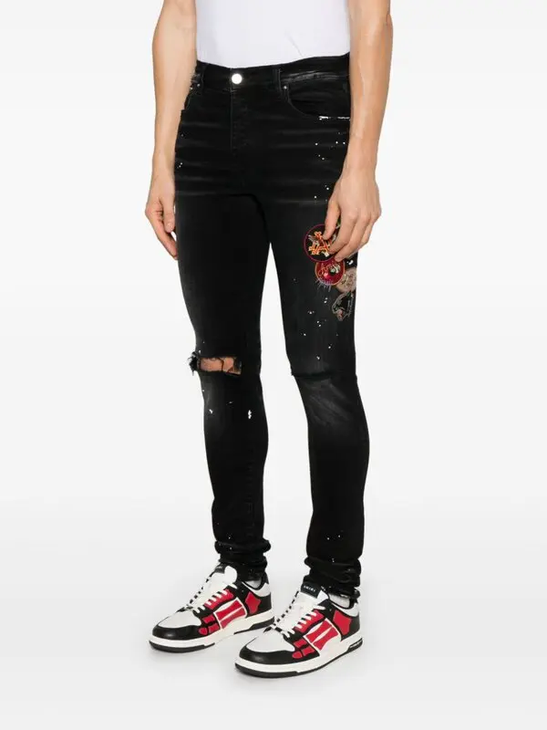 Amiri Patch-detailing Skinny Jeans