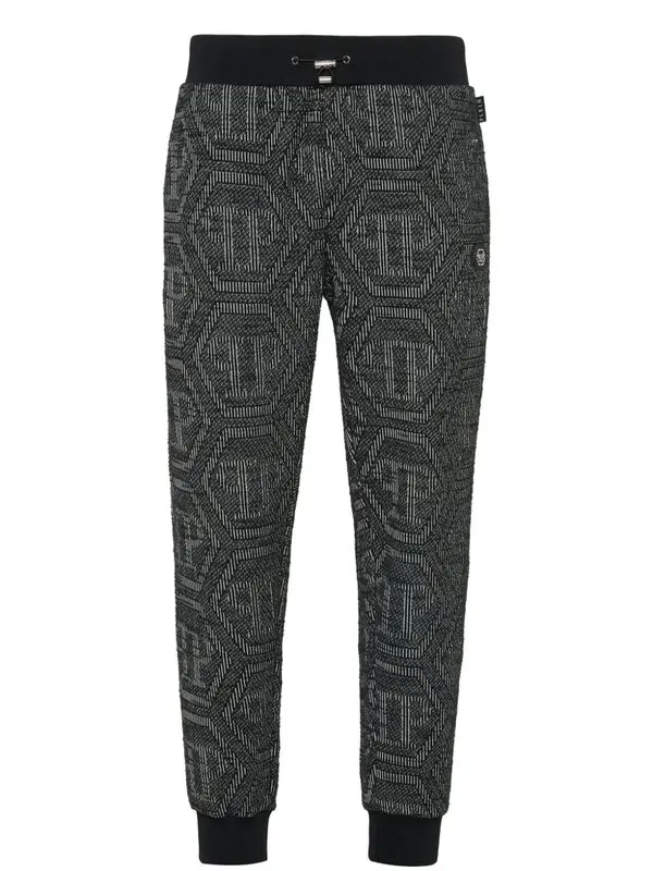 Philipp Plein Monogram-jacquard Track Pants