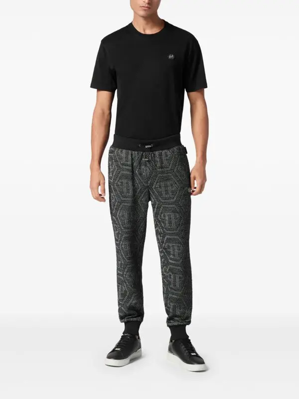 Philipp Plein Monogram-jacquard Track Pants