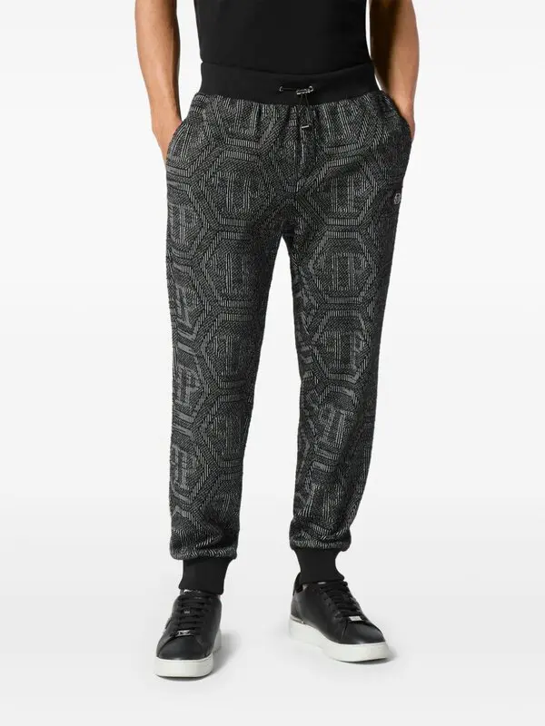 Philipp Plein Monogram-jacquard Track Pants