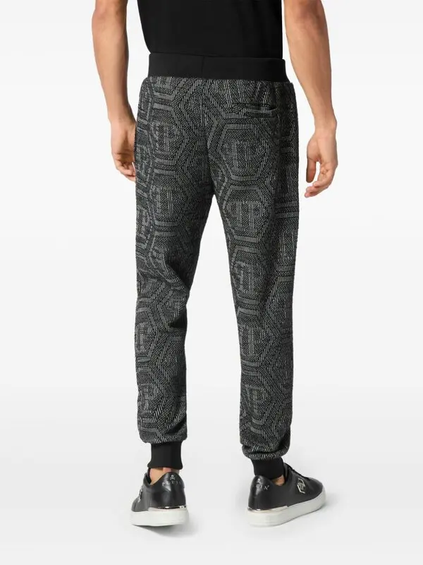 Philipp Plein Monogram-jacquard Track Pants
