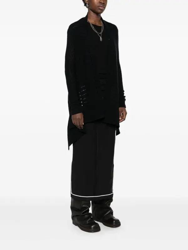 Rick Owens Medium Knit Wrap Cardigan