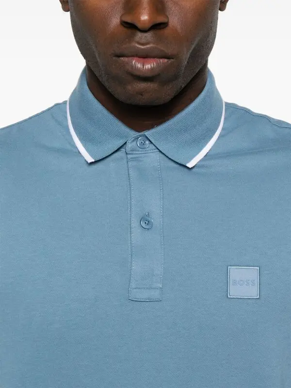 BOSS Logo-patch Polo Shirt