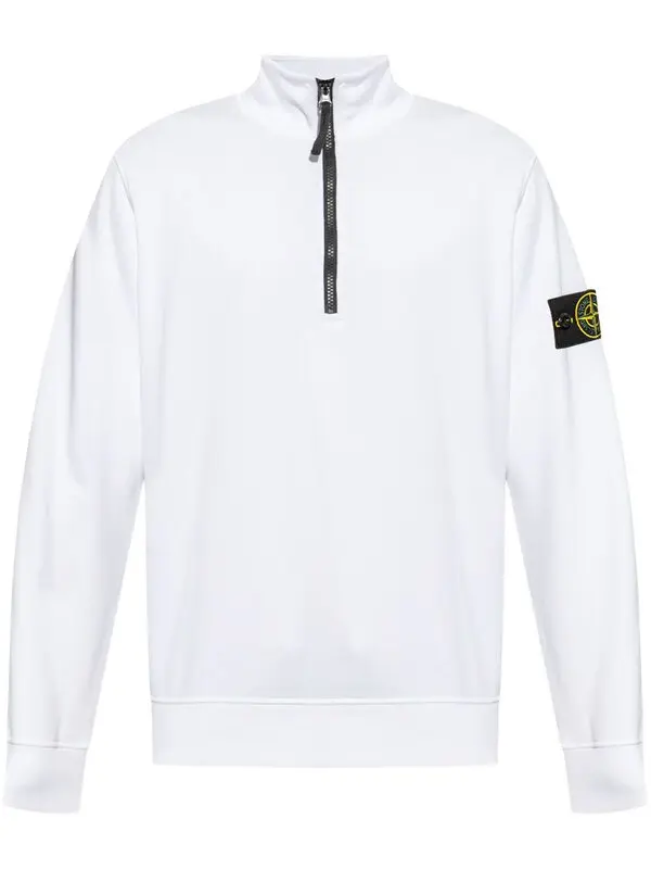 Stone Island Compass-badge Sweatshirt - White