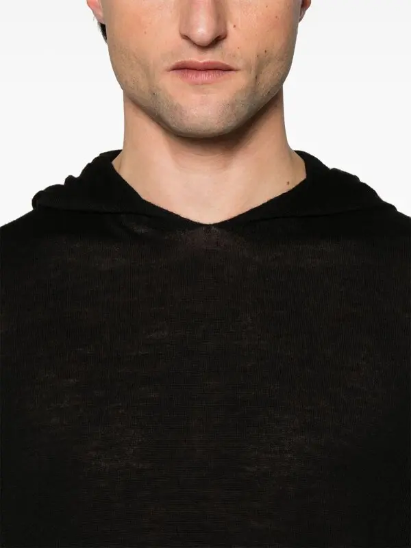 Rick Owens Fine-knit Hoodie