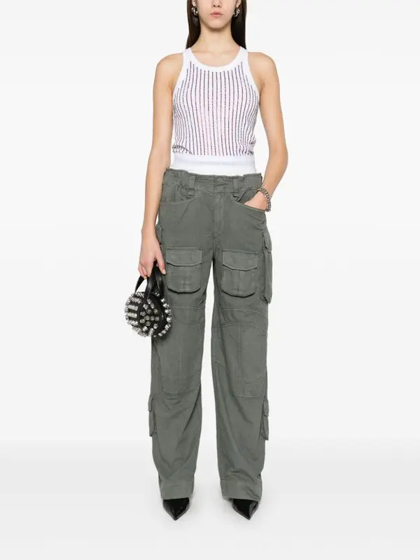 Alexander Wang Logo-waistband Cargo Pants
