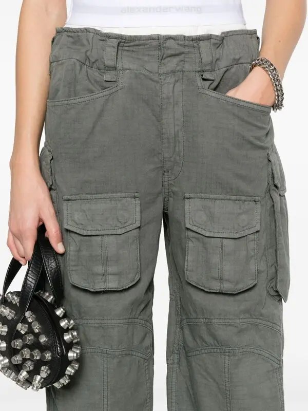Alexander Wang Logo-waistband Cargo Pants