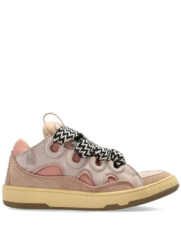 LANVIN Printed Lace Sneakers - Pink