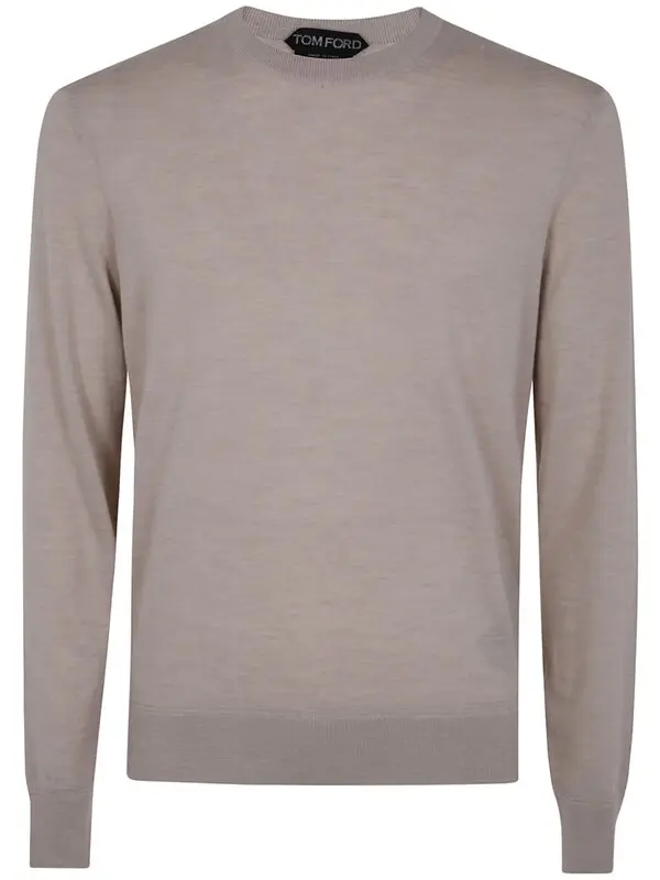 TOM FORD Wool Crew-neck Sweater - Neutrals