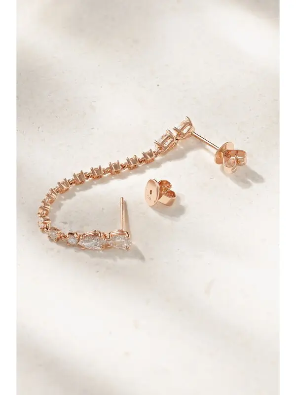 ANITA KO Daphne 18-karat Rose Diamond Single Earring