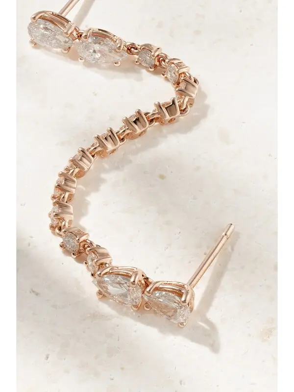 ANITA KO Daphne 18-karat Rose Diamond Single Earring