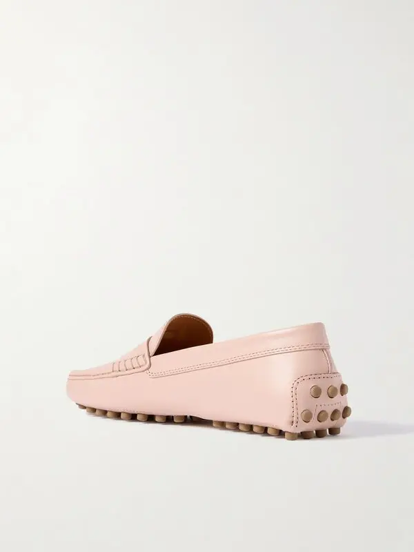 TOD'S Gommino Embellished Leather Loafers