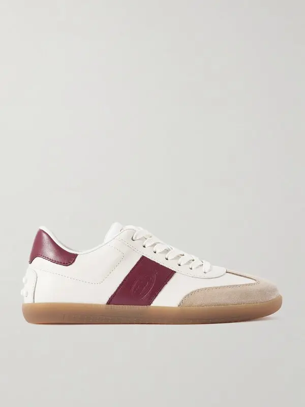 TOD'S Cassetta Leather And Suede Sneakers