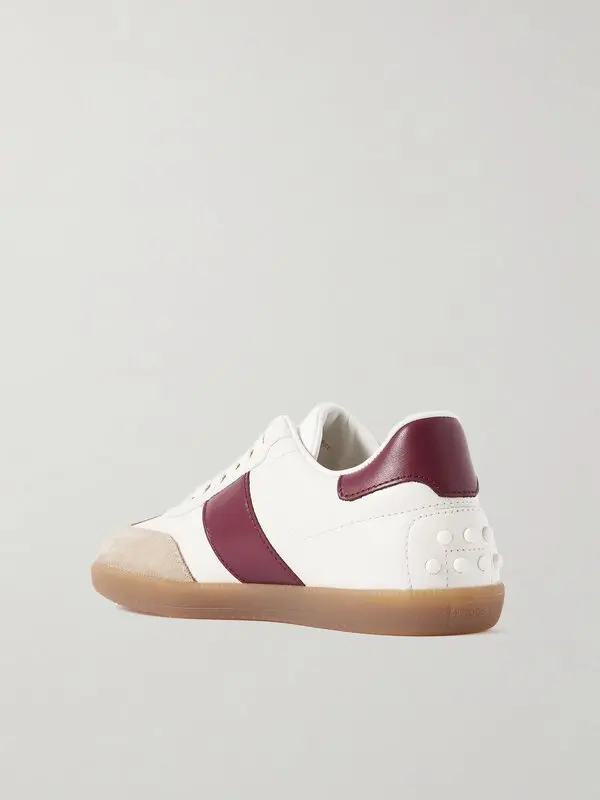 TOD'S Cassetta Leather And Suede Sneakers
