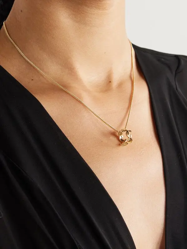 Saint Laurent Tone Necklace - Gold