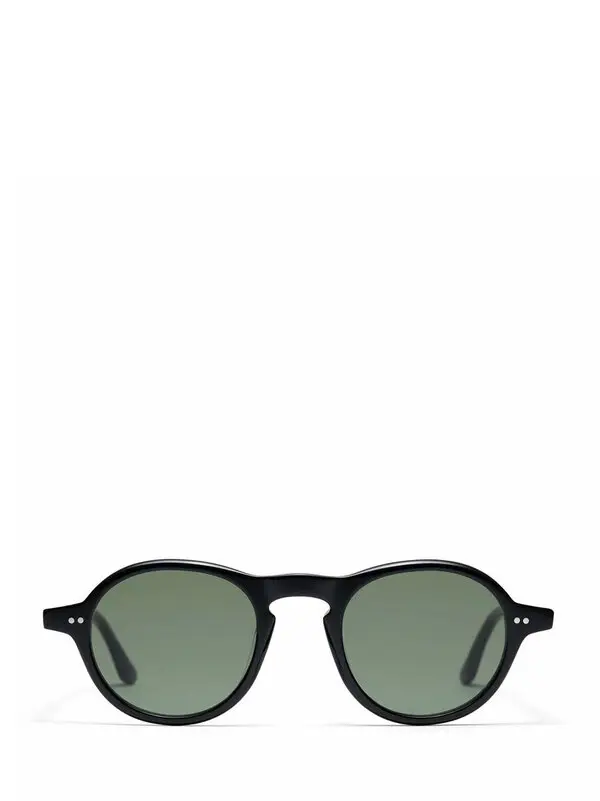 PETER AND MAY Rounded Sunglasses - Black / G15
