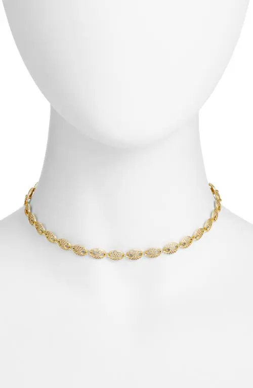 VIDAKUSH Sparkle Mariner Chain Choker - Gold
