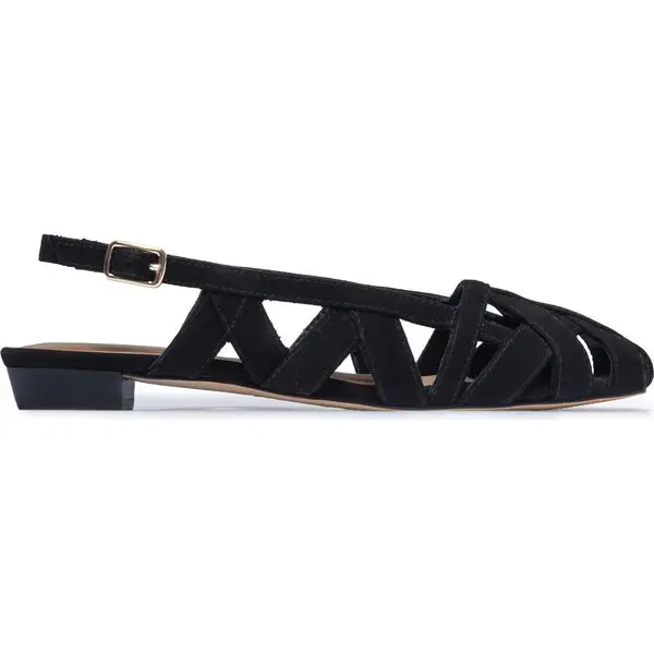 Bernardo Glinda Flat - Black Suede