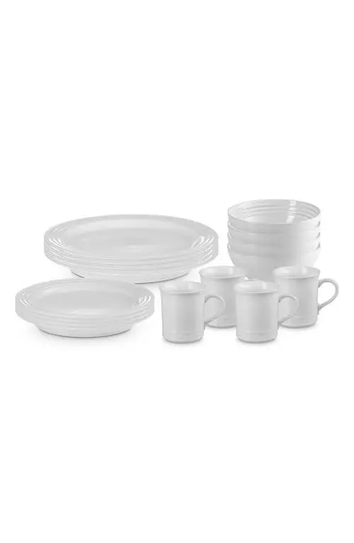 LE CREUSET 16-piece Dinnerware Set - White
