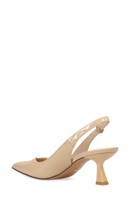 Pelle Moda Janah Slingback Pumps - Beige Patent