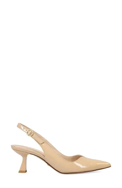 Pelle Moda Janah Slingback Pumps - Beige Patent