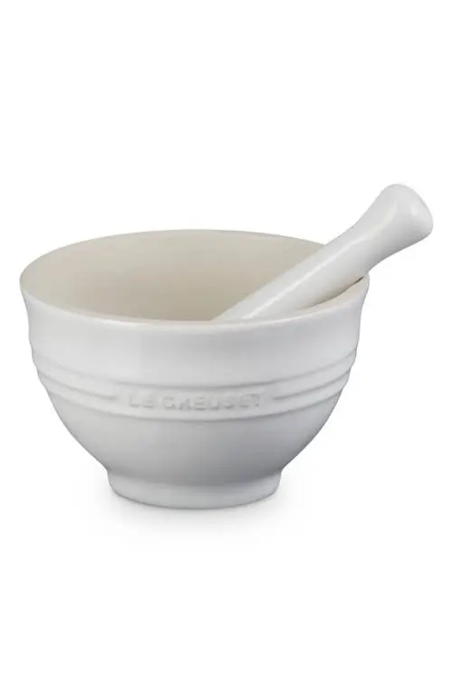 LE CREUSET Mortar & Pestle Set - White