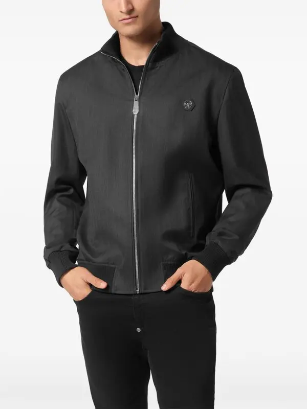 Philipp Plein Wool Bomber Jacket