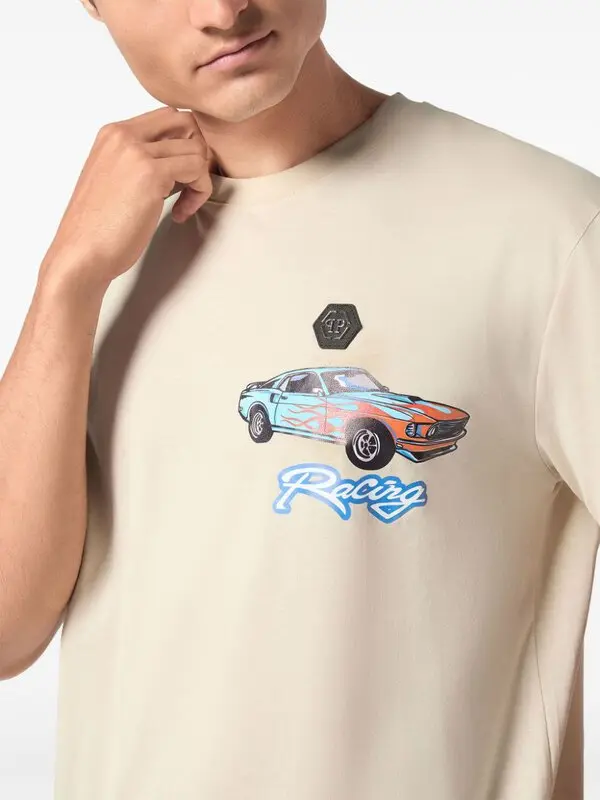 Philipp Plein Cars Racing T-shirt - Neutrals