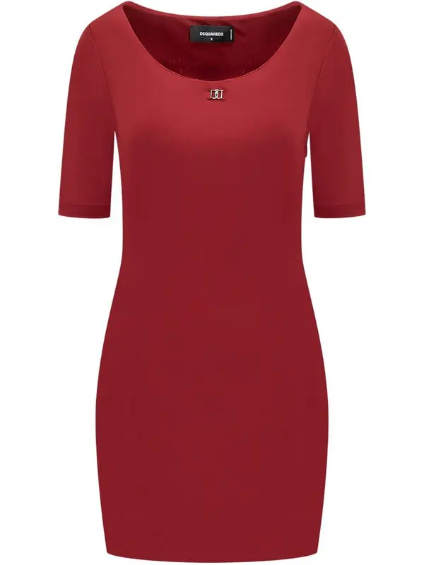 Dsquared2 Logo-plaque Mini Dress