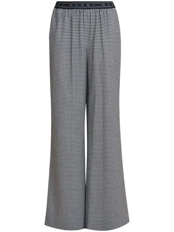 Marni Gingham-patterned Trousers