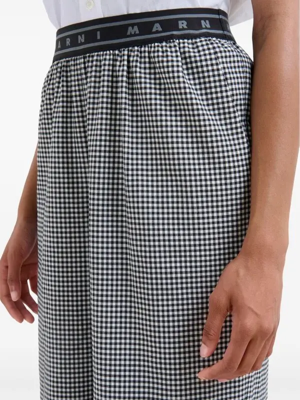 Marni Gingham-patterned Trousers