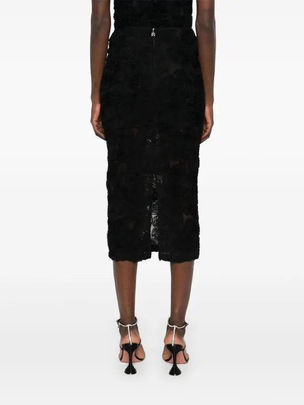 ROTATE BY BIRGER CHRISTENSEN Flower-mesh Midi Skirt