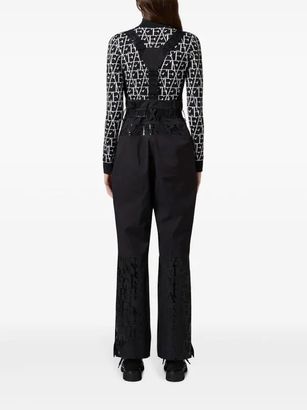 Elisabetta Franchi Lettering-jacquard Ski Top