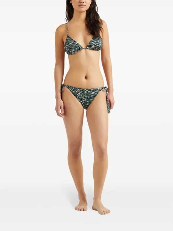Vilebrequin Pearl-print Bikini Top - Black