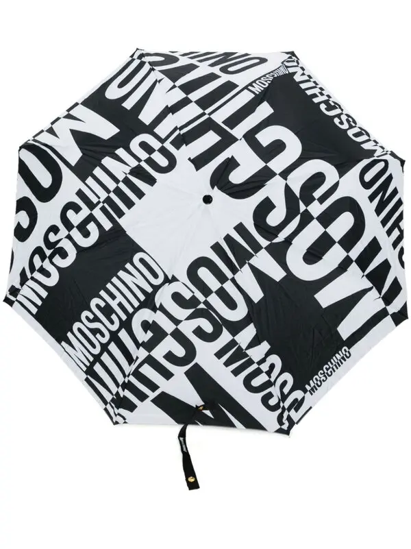 Moschino Logo-print Umbrella - Black
