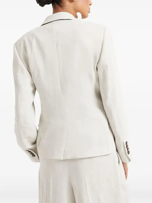 Brunello Cucinelli Embellished Double-breasted Blazer