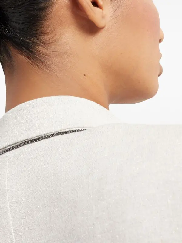 Brunello Cucinelli Embellished Double-breasted Blazer