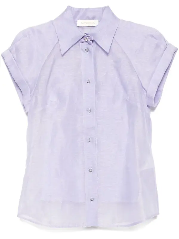Zimmermann Crush Fitted Blouse