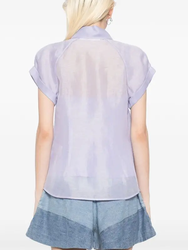 Zimmermann Crush Fitted Blouse