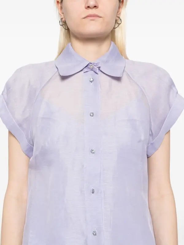 Zimmermann Crush Fitted Blouse