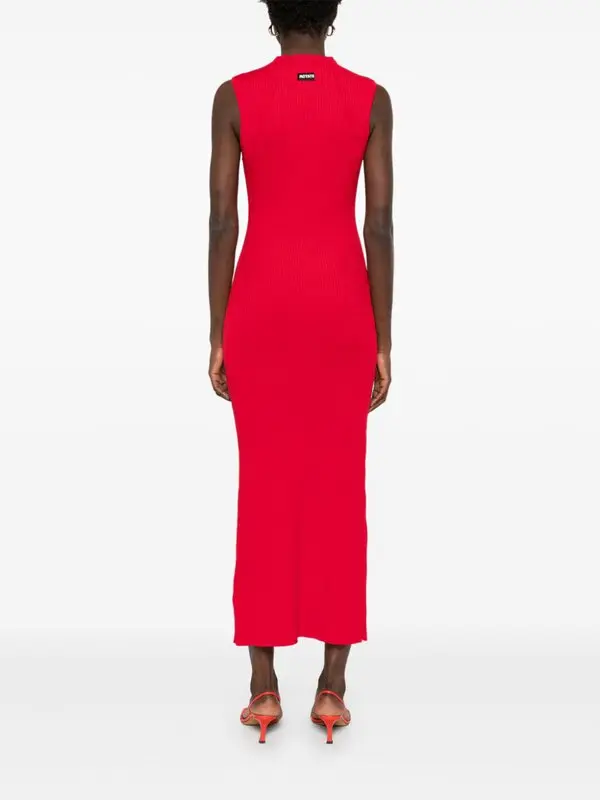 ROTATE BY BIRGER CHRISTENSEN Ribbed-knit Midi Dress