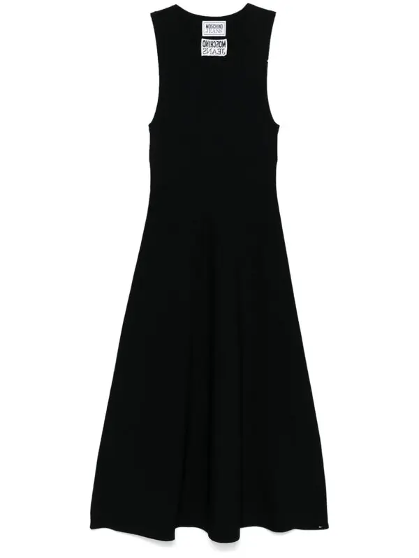 Moschino Ribbed-knit Midi Dress