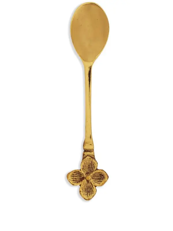 BITOSSI HOME Floral Coffee Spoons - Gold